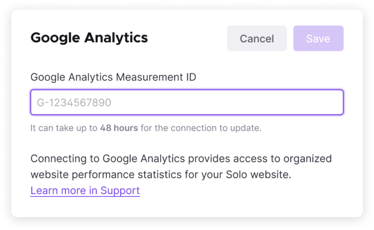 How do I set up Google analytics or Google Tag Manager for my website? - Solo